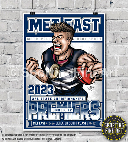 Met East 2023 Premiership Poster — Sporting Fine Art