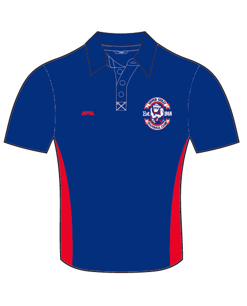 Upper Gully JFC Royal Blue Sublimated Social Polo — Sporting Fine Art