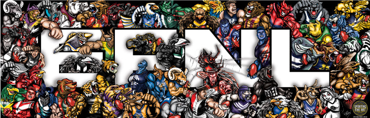 EFNL Club Mascot Poster — Sporting Fine Art