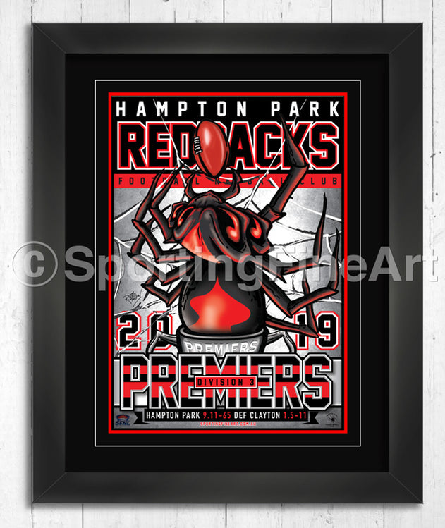 Hampton Park Football Netball Club 2019 Premiership Poster — Sporting ...