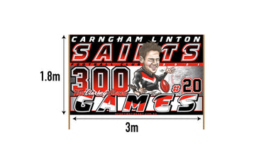 Milestone Run Through Banners — Sporting Fine Art
